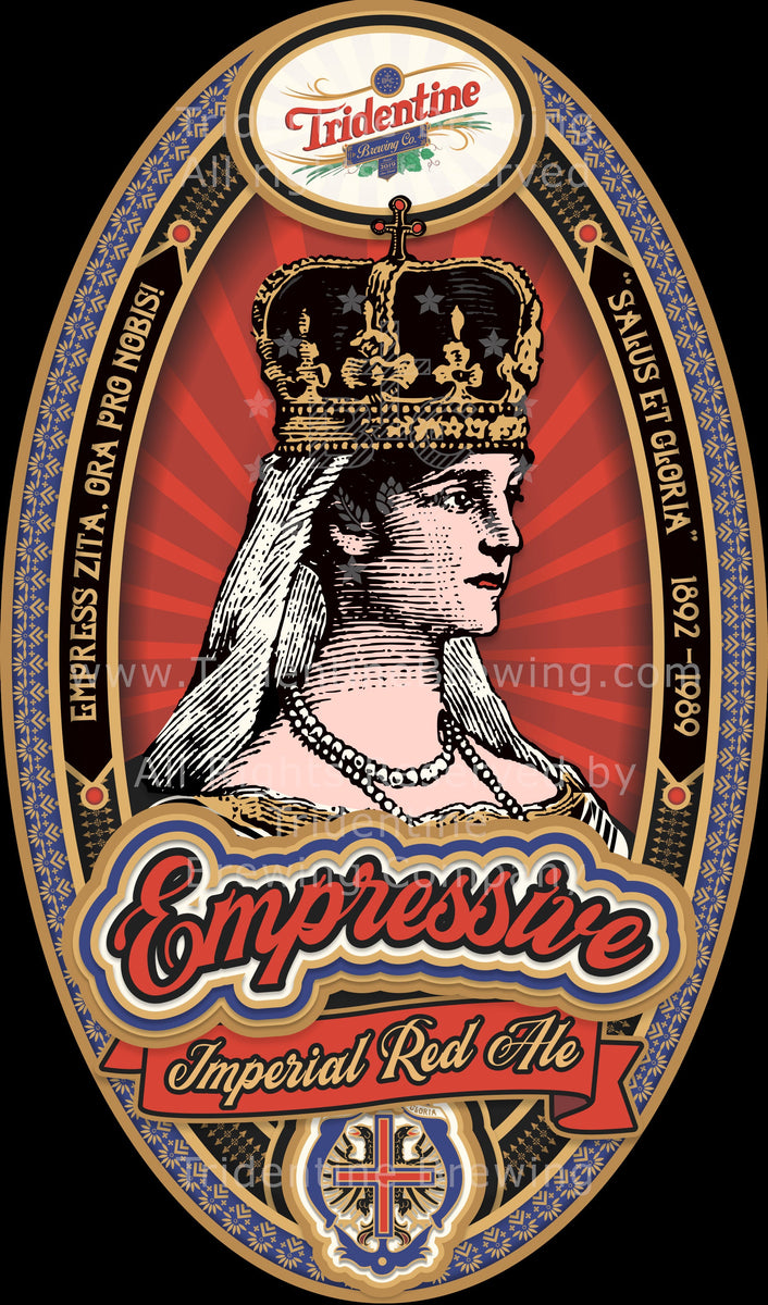 Empressive Imperial Red Ale Label Decal – Tridentine Brewing